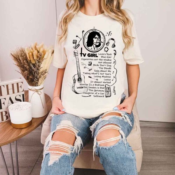 TV Girl Not Allowed Ver 4 Lyric Shirt - Western Meowdy
