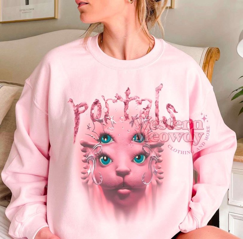 Portals Tour Sweatshirt - Portals Merch - Western Meowdy