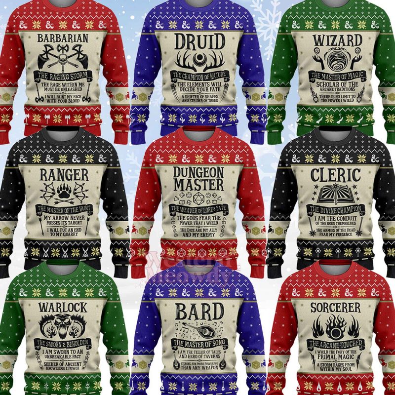 Dungeons & Dragons DnD Ugly Sweatshirt - Western Meowdy